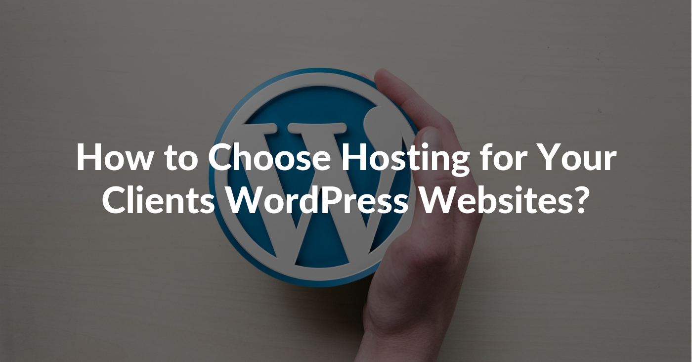 How to Choose WordPress Hosting for Your Agency Clients' Websites ...